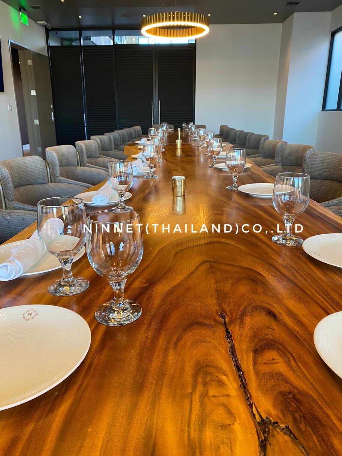 Luxury Dining Live Edge Dining Table Reclaimed Single Slab , (C13 Large Rare Size) 137''length ...