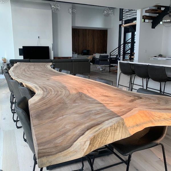 Wood Slab Dining Table - Etsy