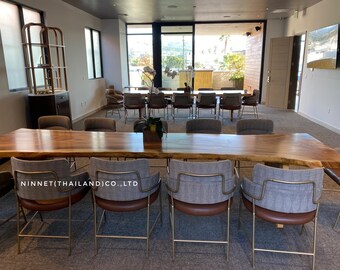 Live Edge Dining Table Reclaimed Single Slab Conference - Etsy