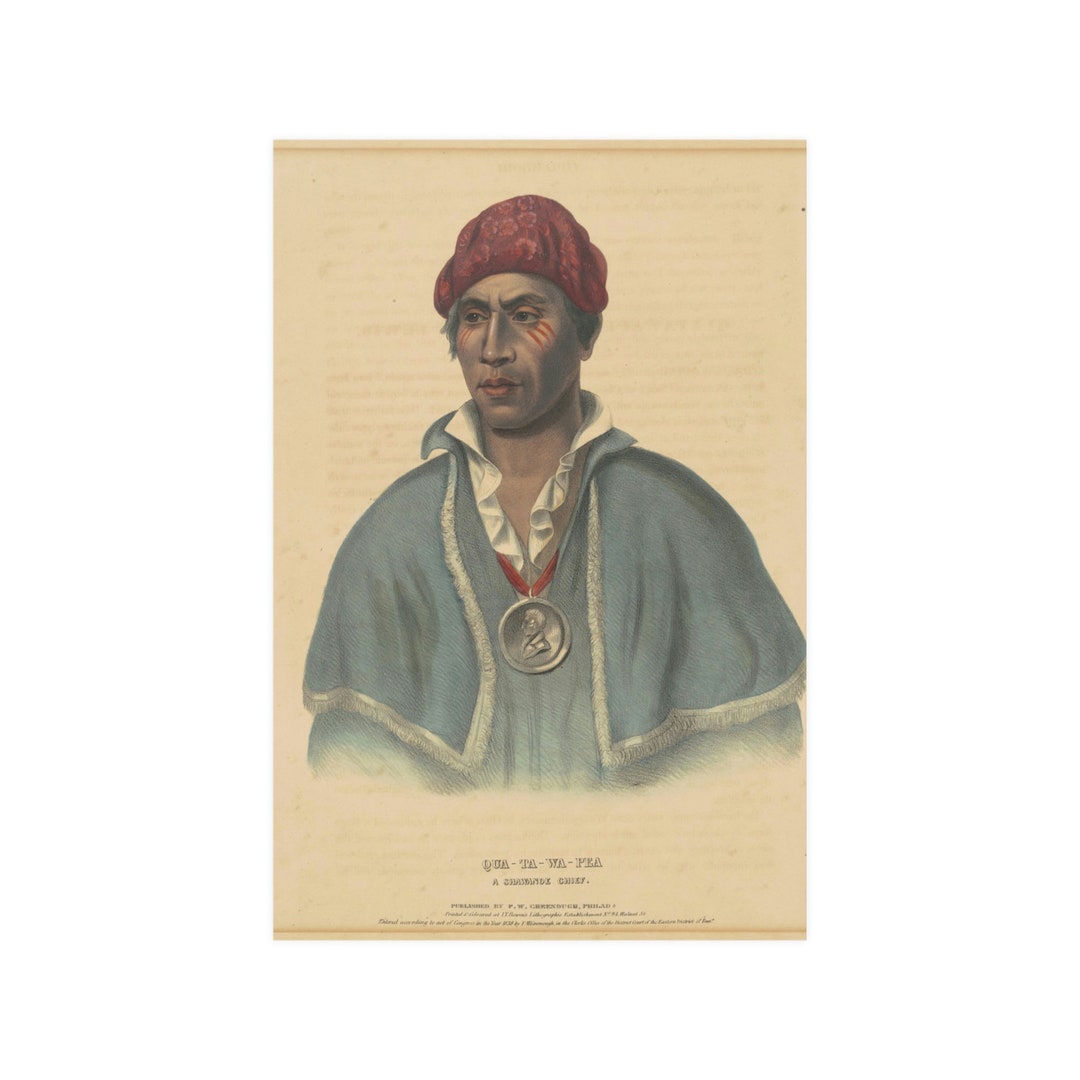 Poster: SHAWNEE CHIEF on Museum Quality Satin Paper Choose Your Size ...