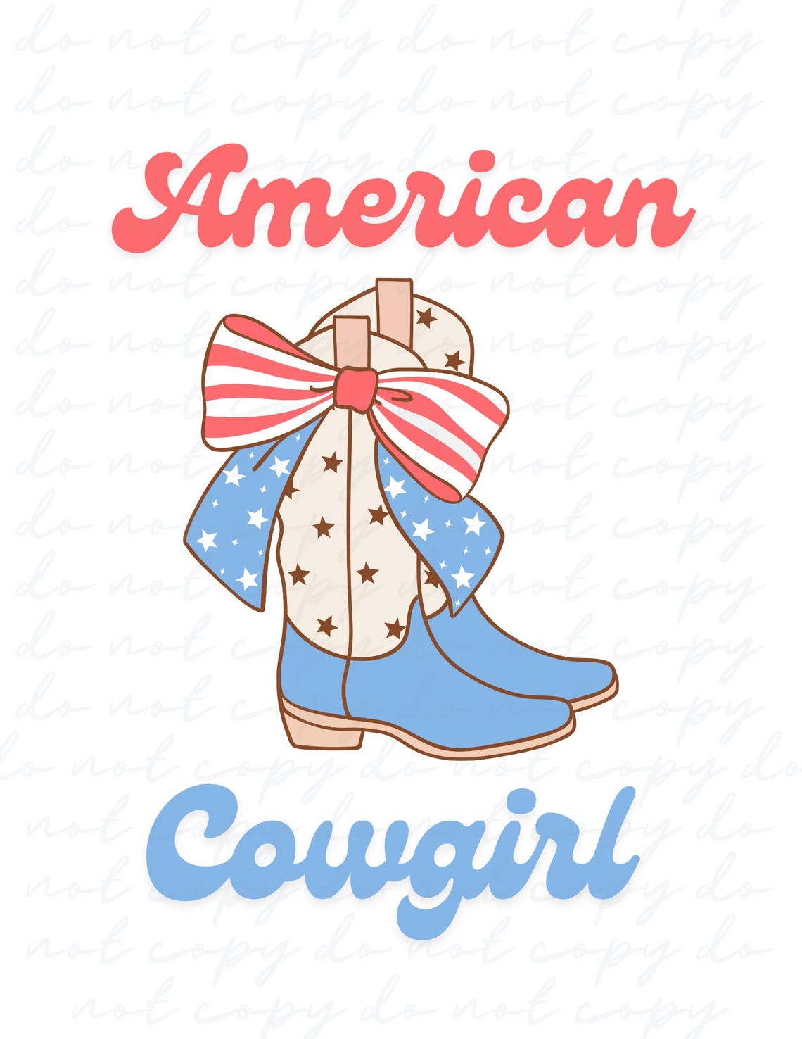 American Cowgirl Fourth of July PNG Digital Download for Sublimation - Etsy