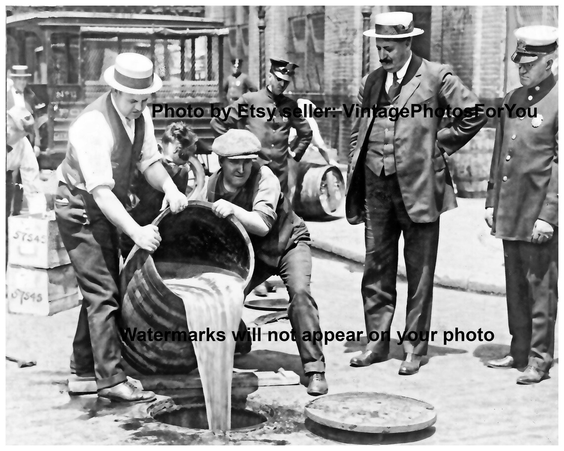 1920's Prohibition New York Police Prohibition Agents Raid - Etsy