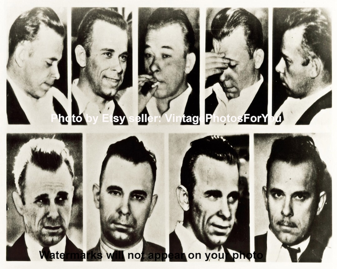 Bank Robber FBI Most Wanted John Dillinger Gangster - Etsy
