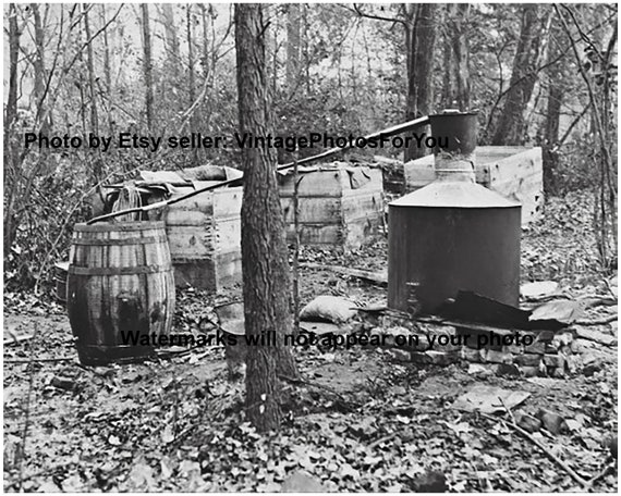 Vintage Prohibition Era Illegal Moonshine Still in Woods Photo - Etsy