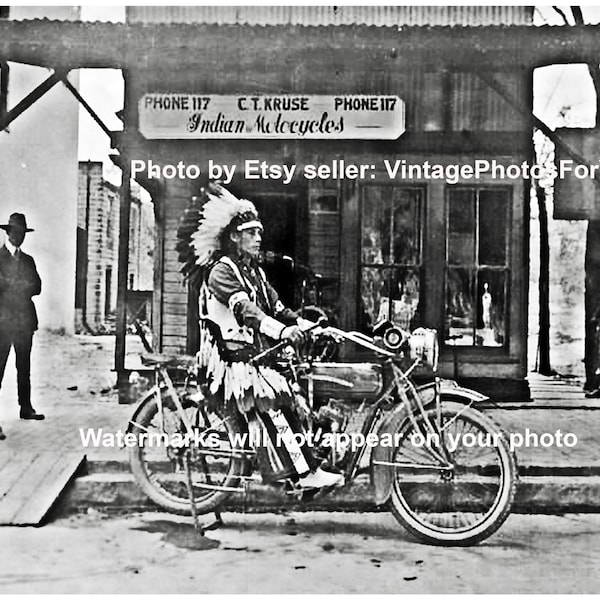 Native American Motorcycle - Etsy