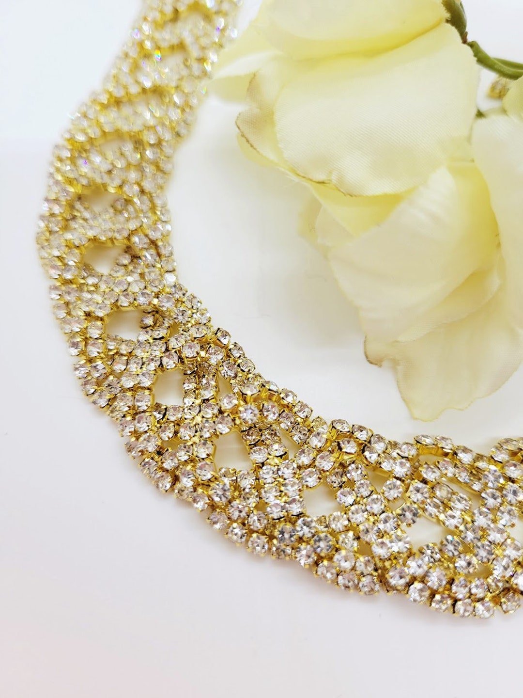 Gold Braided Chain Trim; Gold Bridal Trim; Gold Wedding Belt; Gold ...