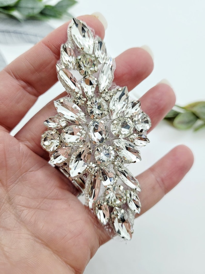 Sparkly Rhinestone Wedding Applique Wedding Shoe Applique - Etsy