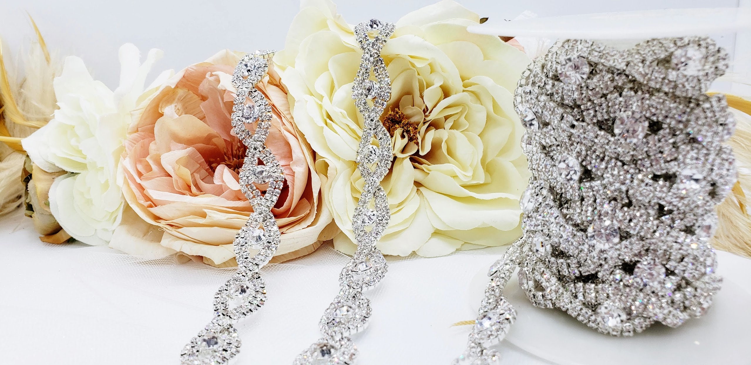 DIY Dress Straps Rhinestone Trim Trim by the Yard Bridal | Etsy