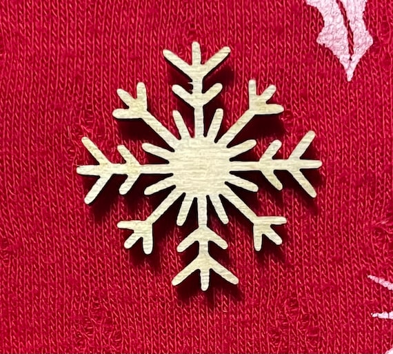 Snowflake Laser Cut Unfinished Wood Shape DIY 1 to 4 Inches - Etsy