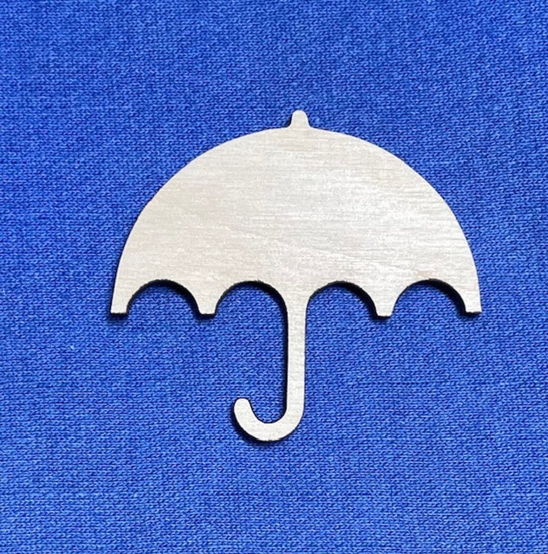 Umbrella Laser Cut Unfinished Wood Shape DIY - 1 to 4 Inches Available ...