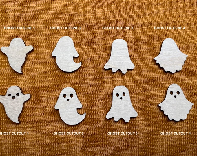 Wooden Ghosts Halloween Decor - Etsy
