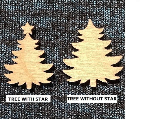 Christmas Tree With Star and Without Star Laser Cut Unfinished - Etsy