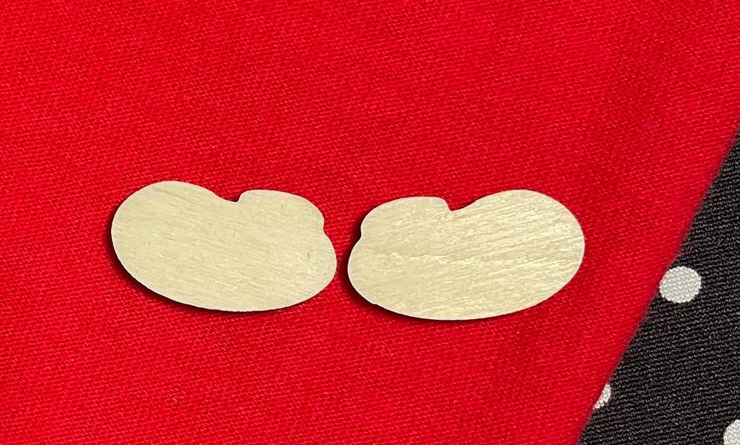 Mickey Mouse Like Shoe Foot Laser Cut Unfinished Wood Shape DIY - 1 to ...