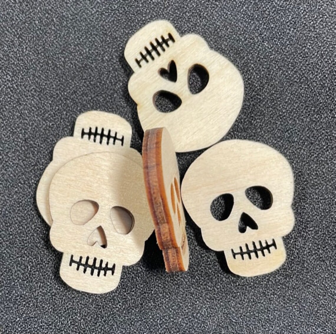 Skull Cut Out Laser Cut Unfinished Wood Shape DIY 1 to 4 - Etsy