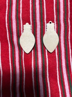 Light Bulb Christmas Bulb Cutout Laser Cut Unfinished Wood | Etsy