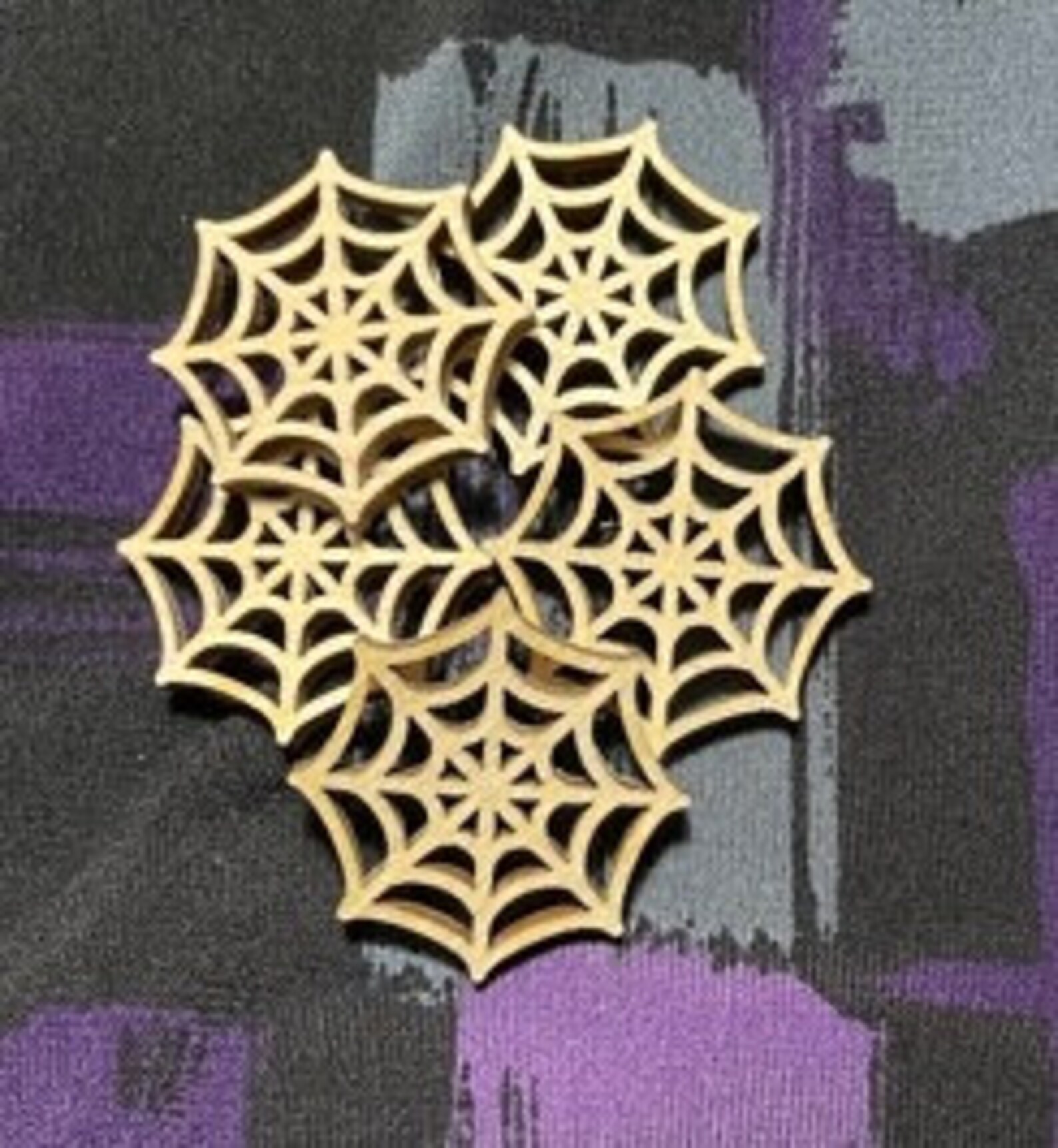 Spider Web Cutout Laser Cut Unfinished Wood Shape DIY - 1 to 6 Inches ...