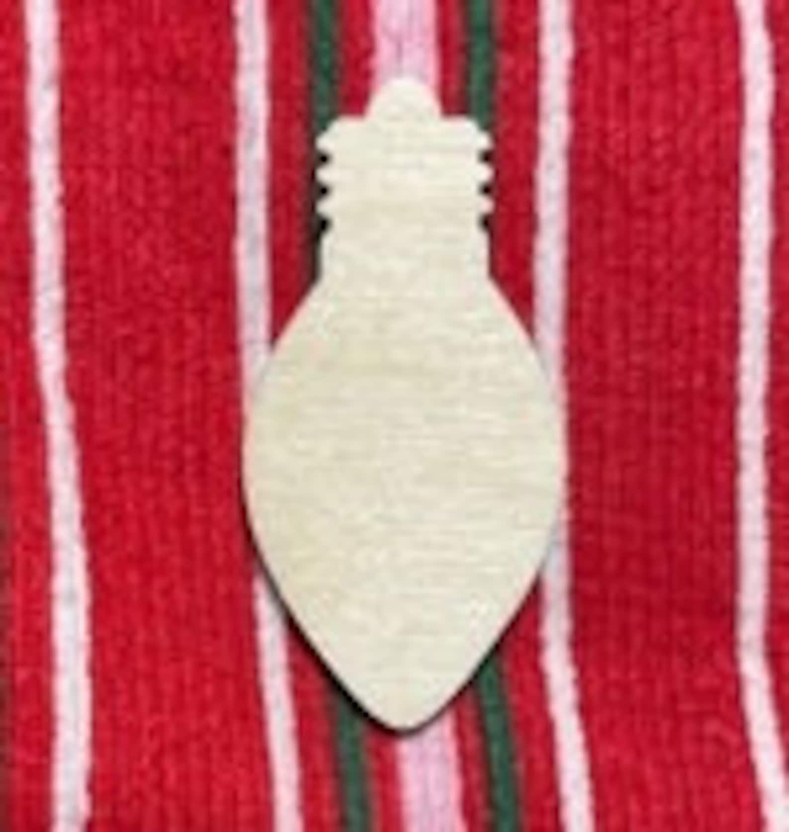 Light Bulb Christmas Bulb Cutout Laser Cut Unfinished Wood - Etsy UK