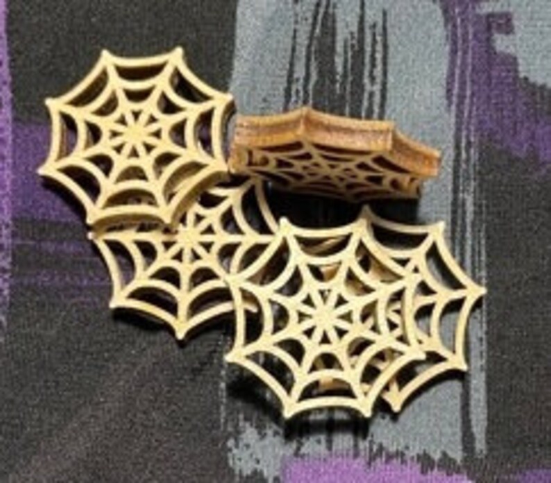 Spider Web Cutout Laser Cut Unfinished Wood Shape DIY 1 to 4 - Etsy
