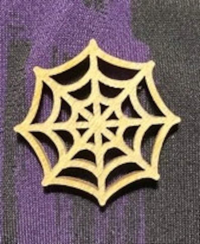 Spider Web Cutout Laser Cut Unfinished Wood Shape DIY 1 to 4 - Etsy