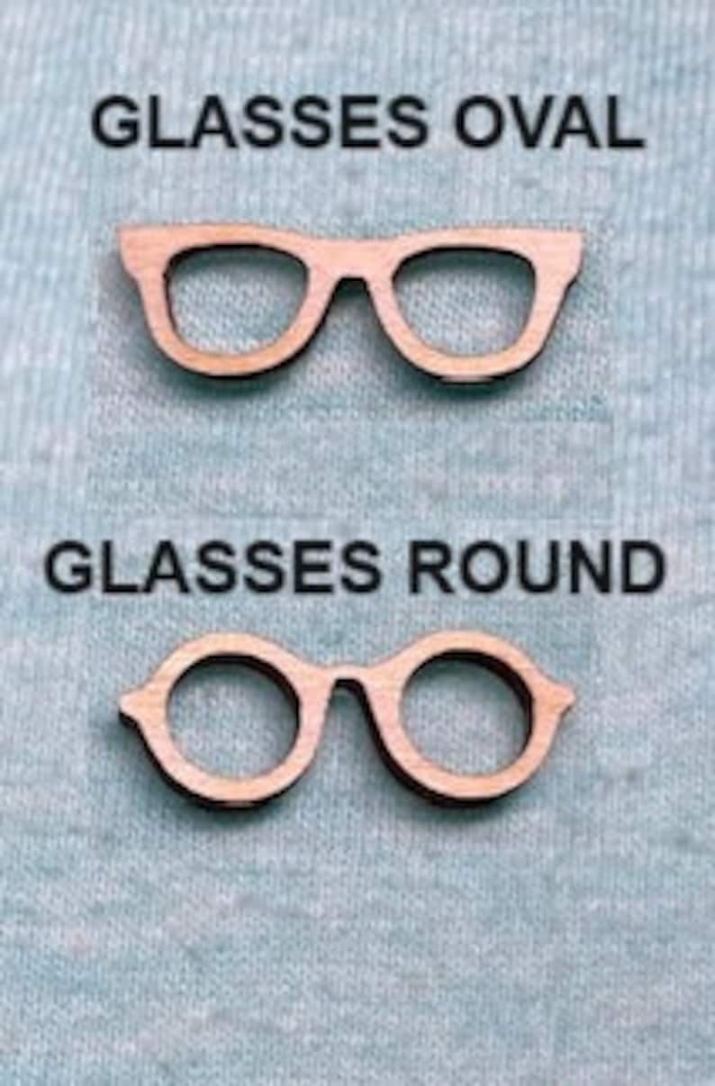 Glasses Eyeglasses Sunglasses Unfinished Wood Shape DIY - 1 to 6 Inches ...