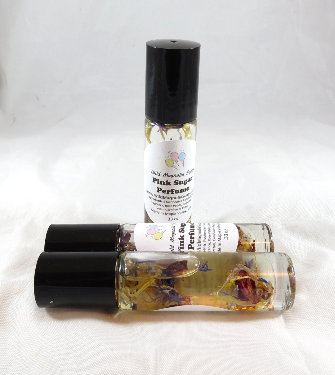 SALE Pink Sugar Scented Roll on Perfume Oil Rub on Perfume Roller Ball ...
