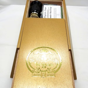 Black Amber Musk Scented Cigar Box Deluxe Shave Set 5 Vegas - Etsy