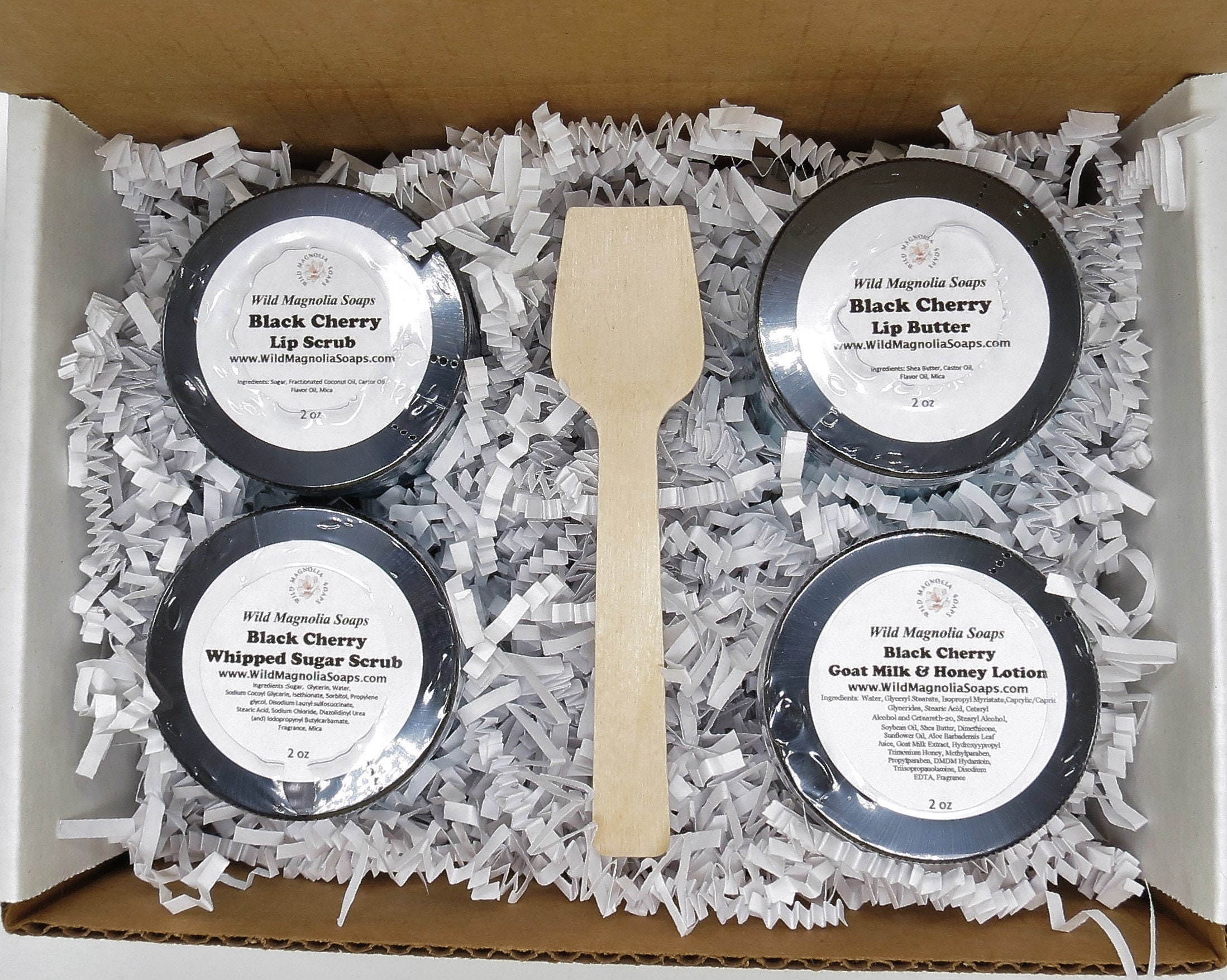 Black Cherry Face and Lips Pampering Gift Set Blue / Gift - Etsy
