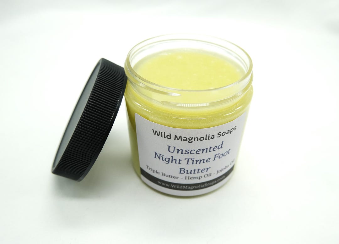 Night Time Foot Butter Balm Unscented for Dry Feet & Hands Triple ...