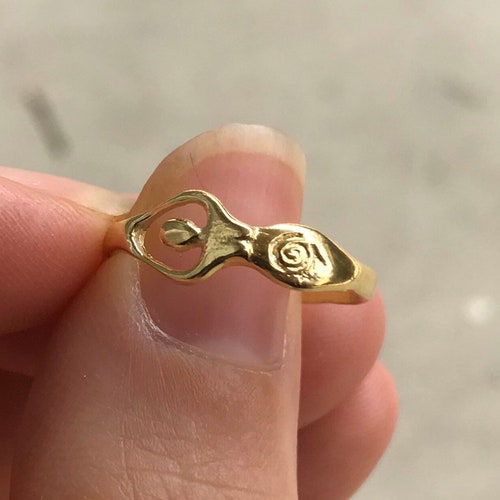 Gold Fertility Ring Girl Power Feminist Jewelry Self - Etsy
