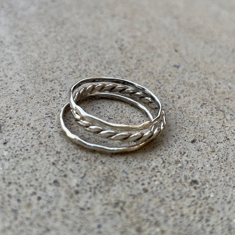 Silver Stacking Ring - Etsy