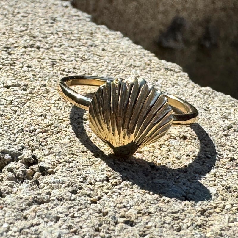 Carved Shell Ring - Etsy