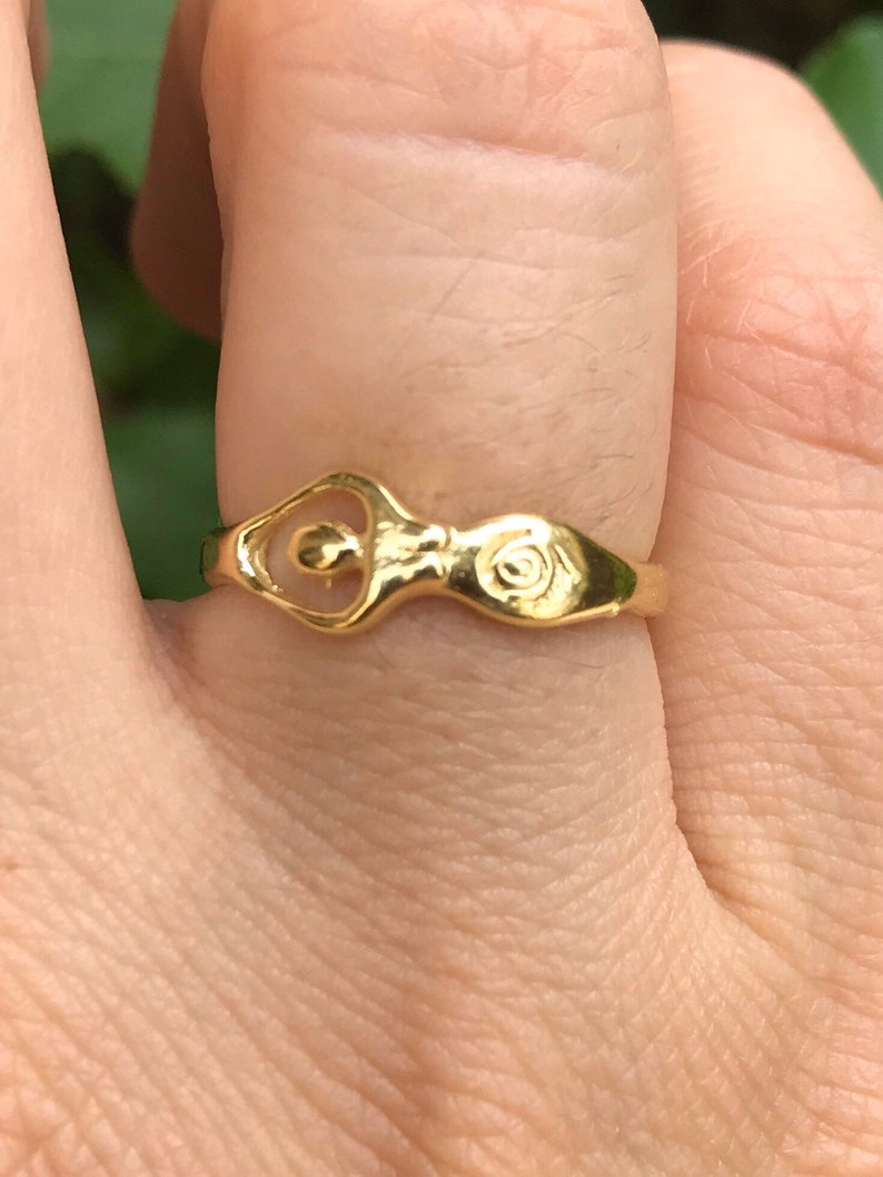 Gold Fertility Ring Girl Power Feminist Jewelry Self - Etsy
