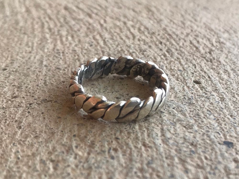 Sterling Silver Stacking Band Handmade Minimalist Simple | Etsy