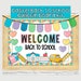 Pastel Welcome Back Bulletin Board Kit, Elementary Classroom, Digital ...