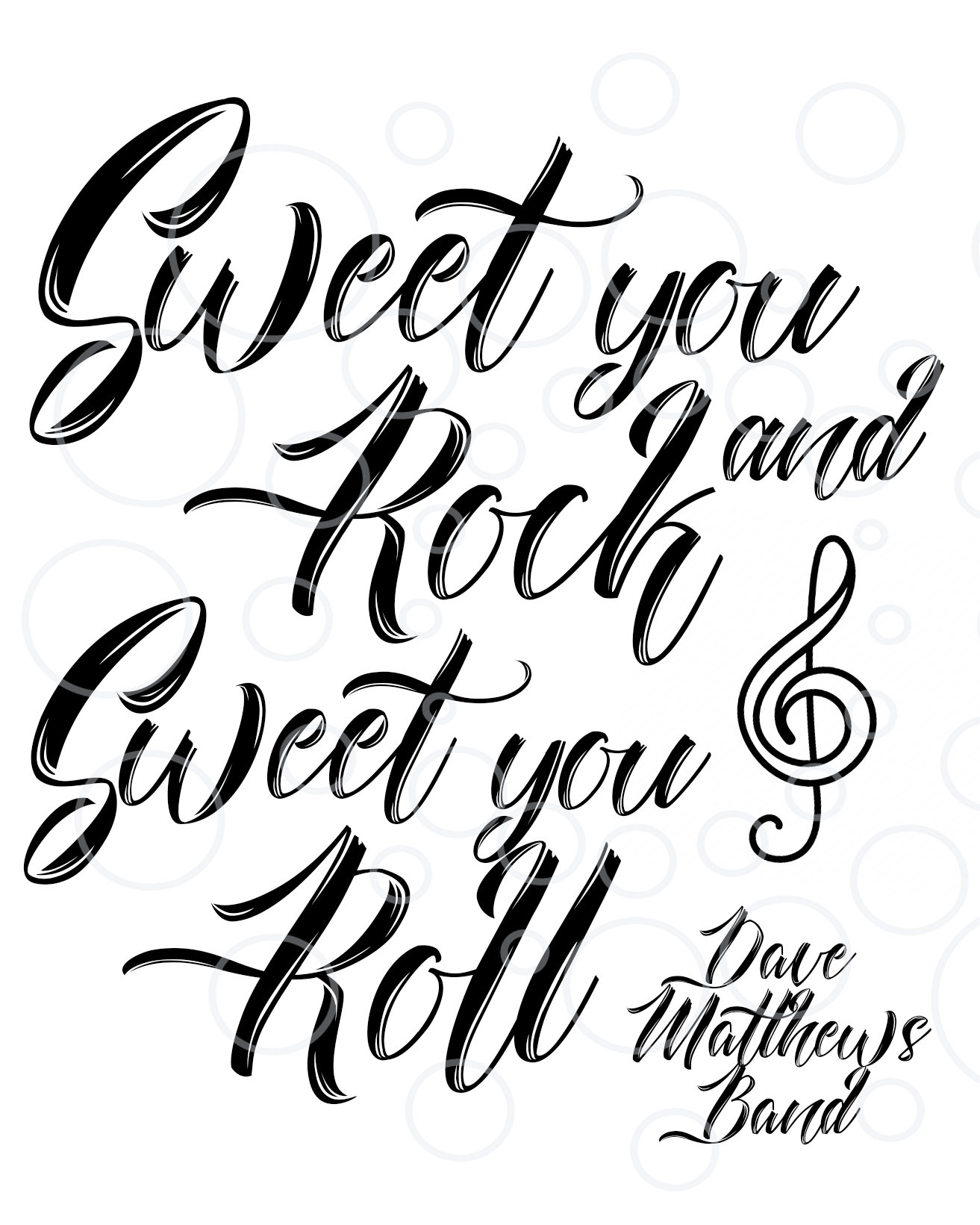 Sweet You Rock Sweet You Roll - Digital Download Artwork Inspired by ...