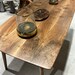 Solid Walnut Dinner Table, Live Edge Walnut Dining Table, Solid Walnut ...