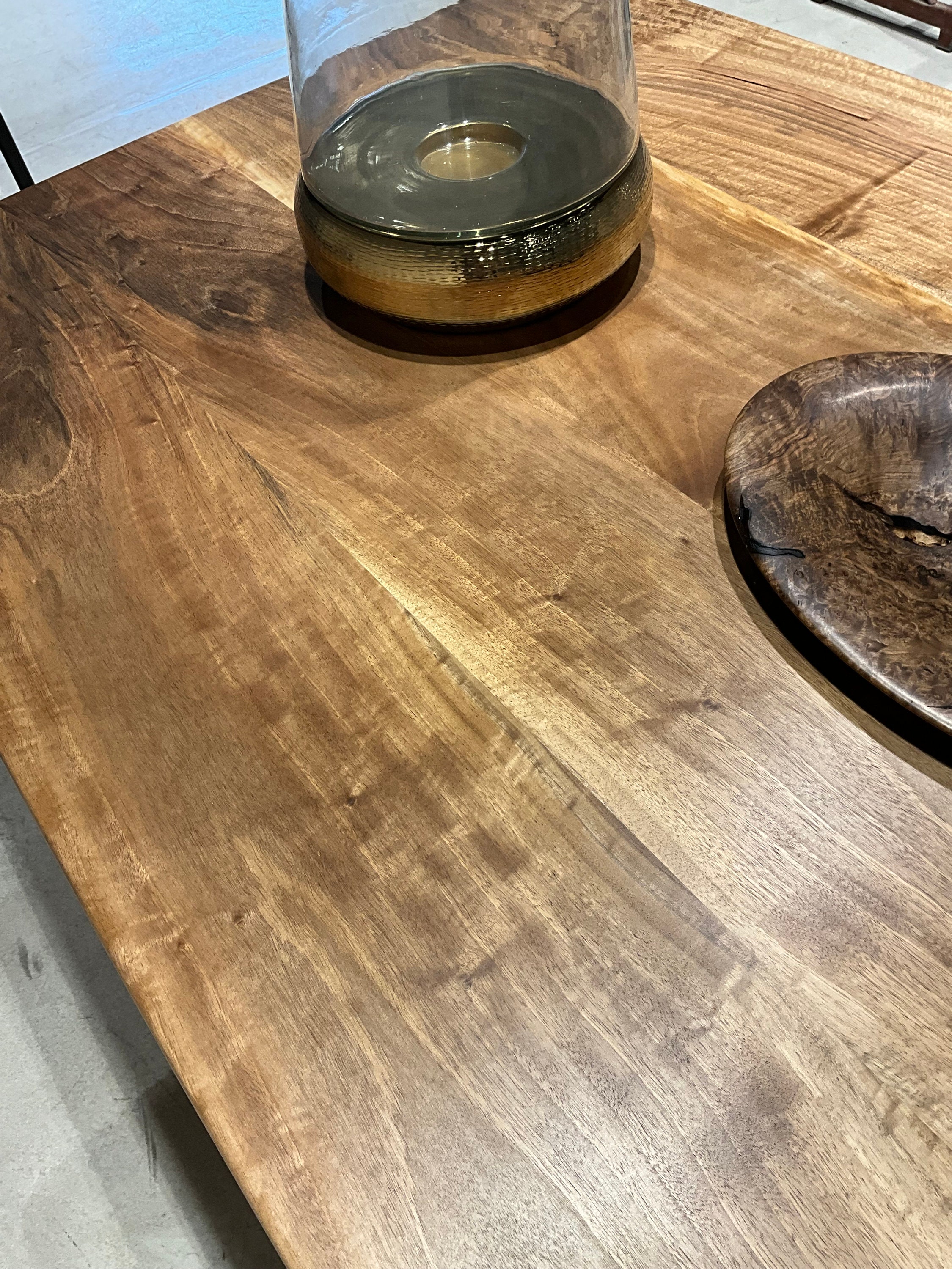 Solid Walnut Dinner Table, Live Edge Walnut Dining Table, Solid Walnut ...