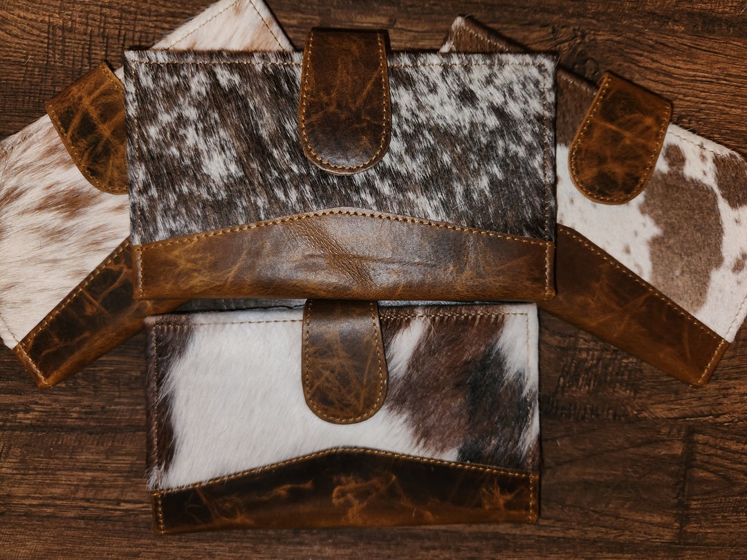Handmade Genuine Cowhide and Leather Wallet. Personalized Branding ...