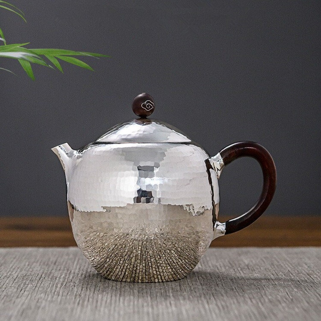 Pure Silver 999 Handmade Teapot 180ml F4585 - Etsy