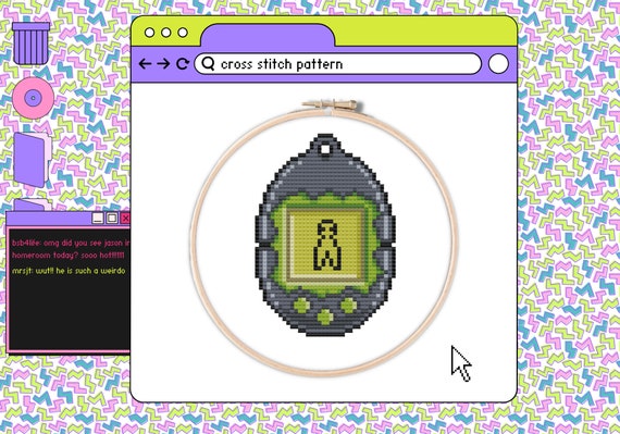 Tamagotchi Fresno Nightcrawler Cross Stitch Pattern PDF - Etsy
