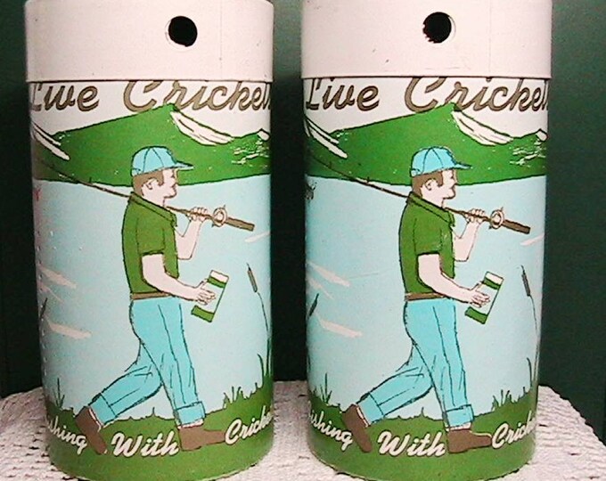 Cricket Box, Vintage Cardboard Cricket Container Boxes With Lids and ...