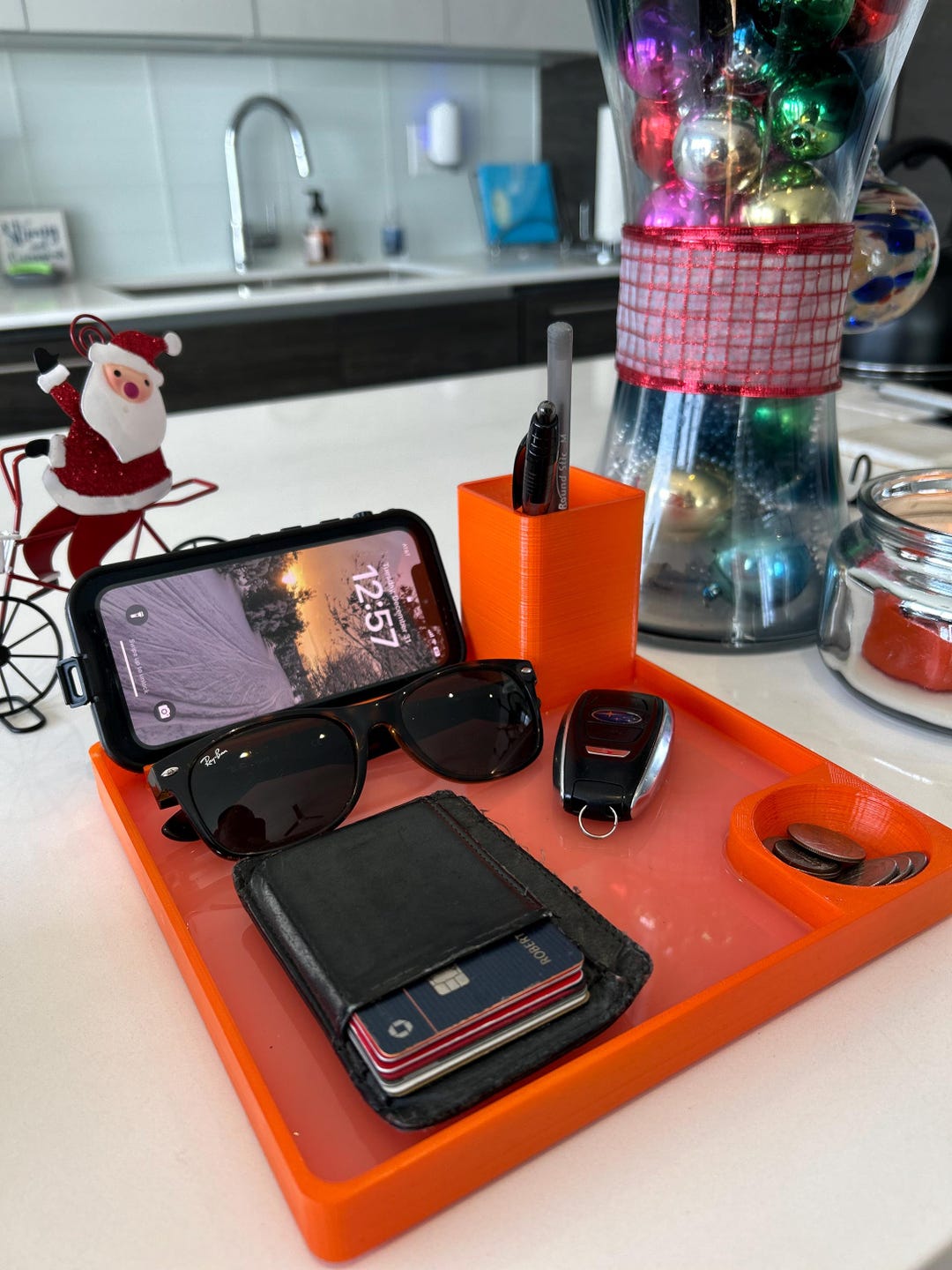 Square Catch All Tray With Soft Silicone Base. Fun Colorful Universal ...