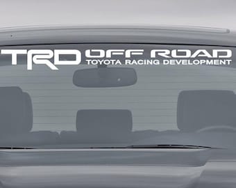 TRD Racing Development Sport Windshield Banner Vinyl Decal | Etsy