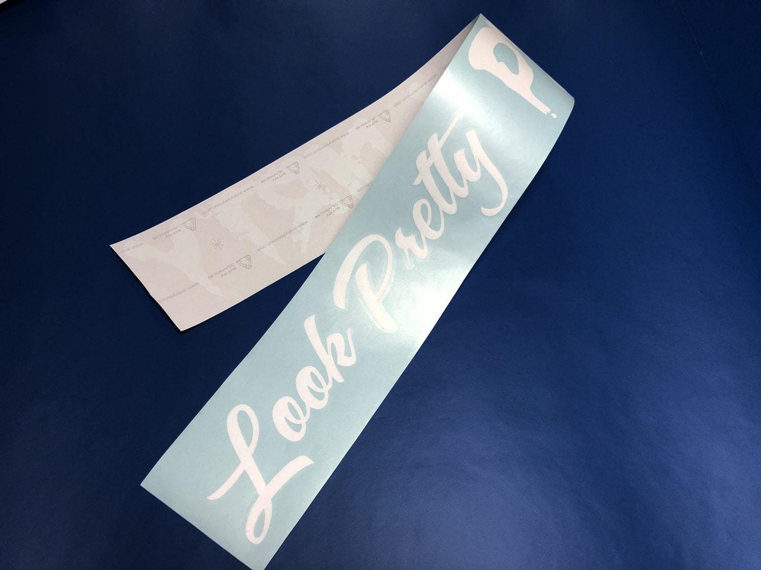 Look Pretty Play Dirty Windshield Banner Vinyl Decal Sticker for ...