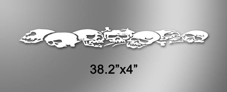 Skull Decal Sticker Windshield Banner Fit to Wrangler JK TJ YJ Fj ...