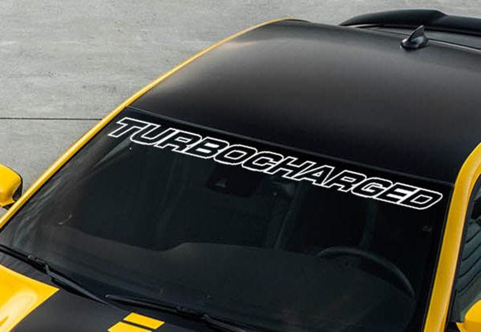 Turbocharged Windshield Banner Vinyl Decal Sticker SRT Turbo - Etsy