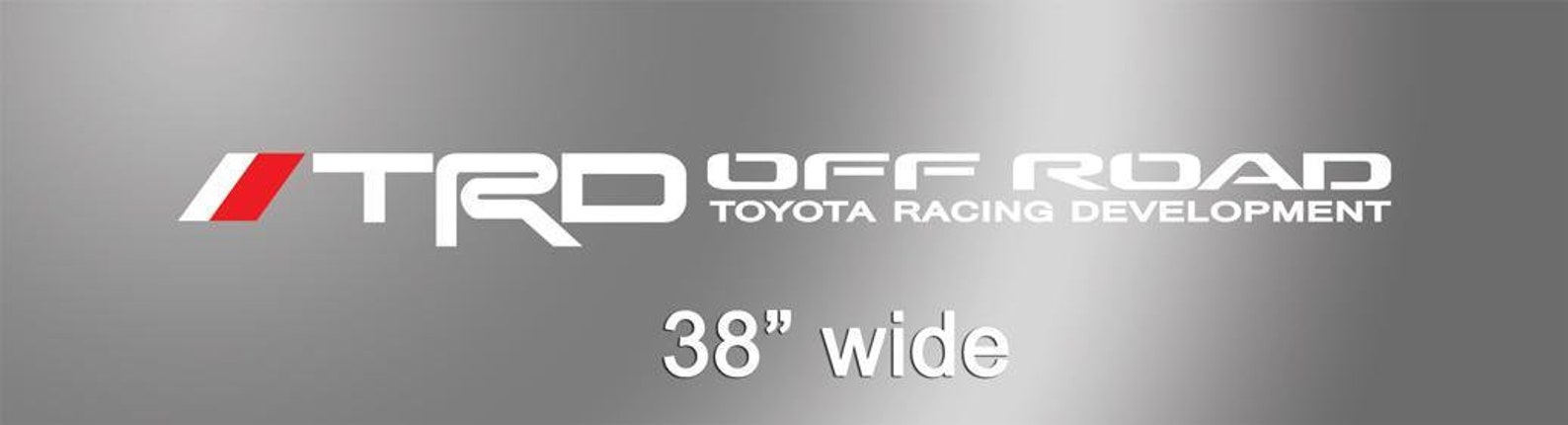 TRD off Road Racing Development Windshield Banner Vinyl Decal Sticker ...