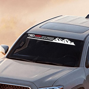 TRD Racing Development 4x4 off Road Mountains Windshield Banner Vinyl ...