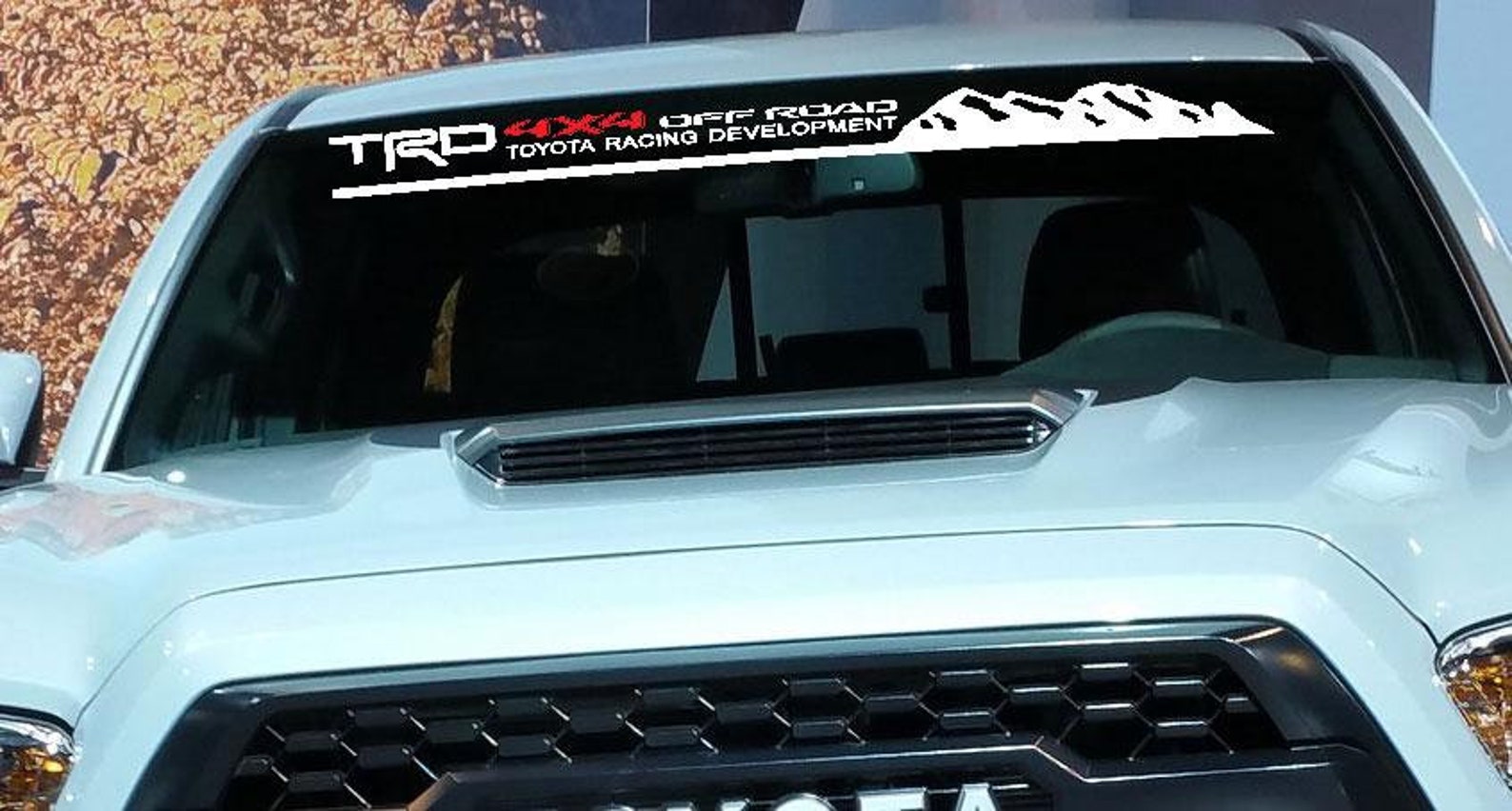 TRD Racing Development 4x4 off Road Mountains Windshield Banner Vinyl ...