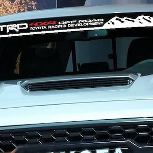 TRD Racing Development 4x4 off Road Mountains Windshield Banner Vinyl ...